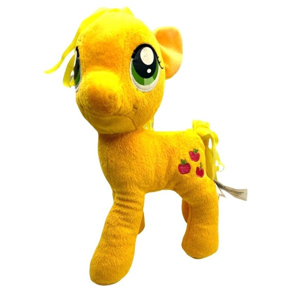 Hasbro | Toys | Hasbro My Little Pony Plush Applejack Yellow Red Apples ...